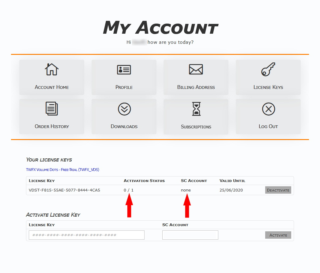 License Key Management | twofox Trading